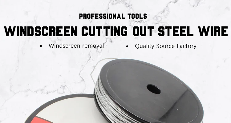 Car Windscreen Glass Cutting Tool - Stainless Steel Wire