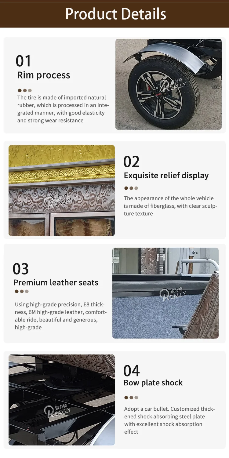 Funeral Hearse Trailer - Luxury Casket Carriage Style