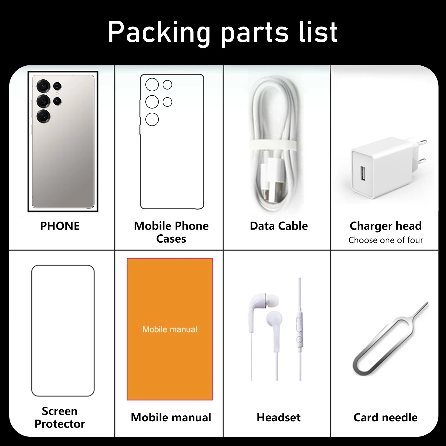 S25 Ultra Fast Processing Screen HD Display Face Recognition Shockproof ...