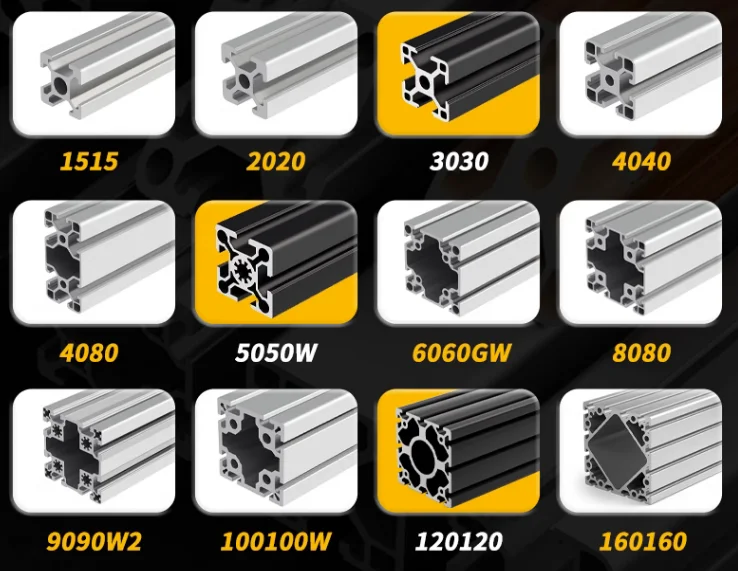 V Slot 40x40 40x80 Material 4040 80x80 T Slot 8080 For Frame Extrusion ...