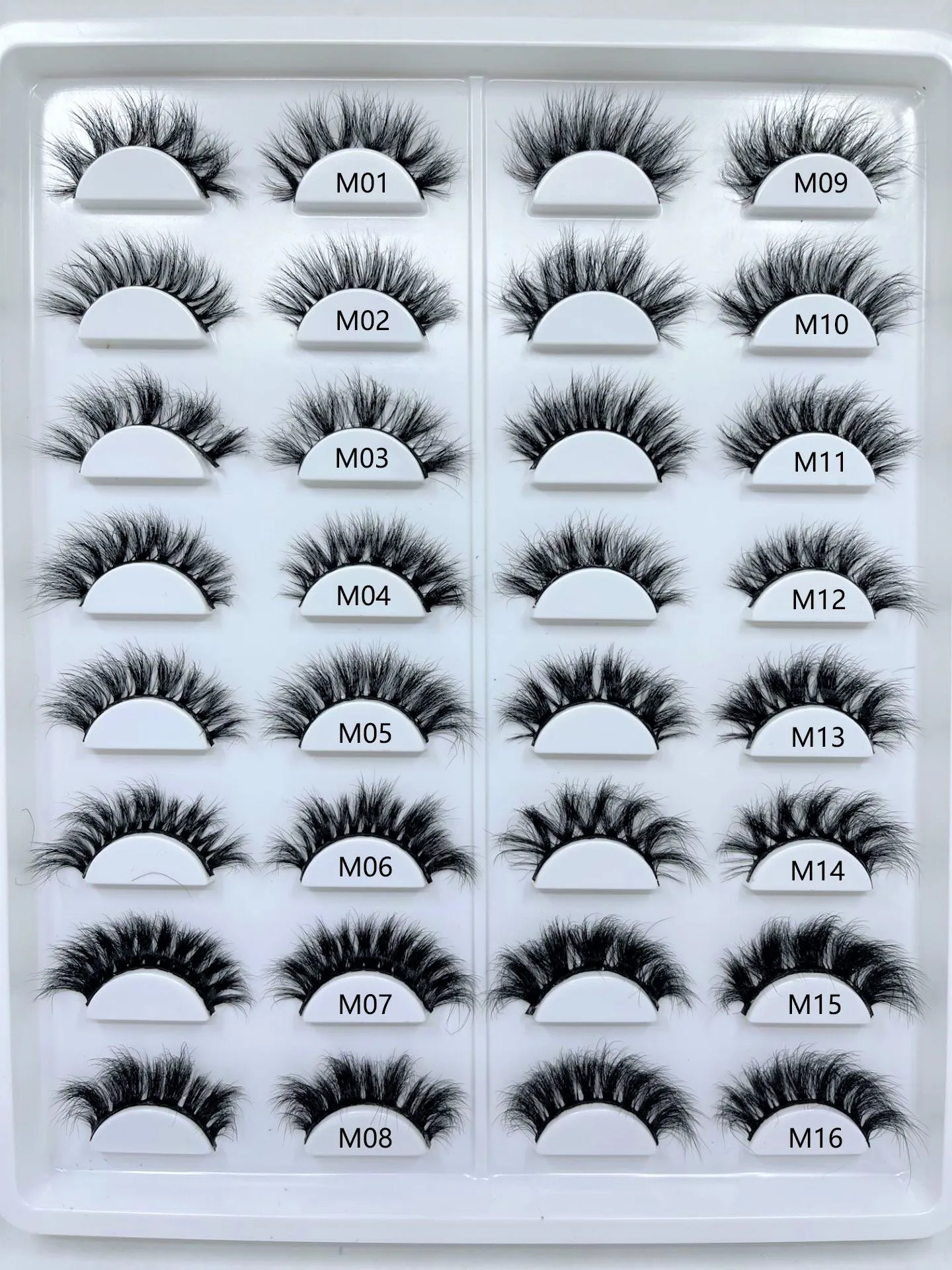 Wholesale 20mm Full Strip Natural 3d Mink Eyelashes Long and Full ...