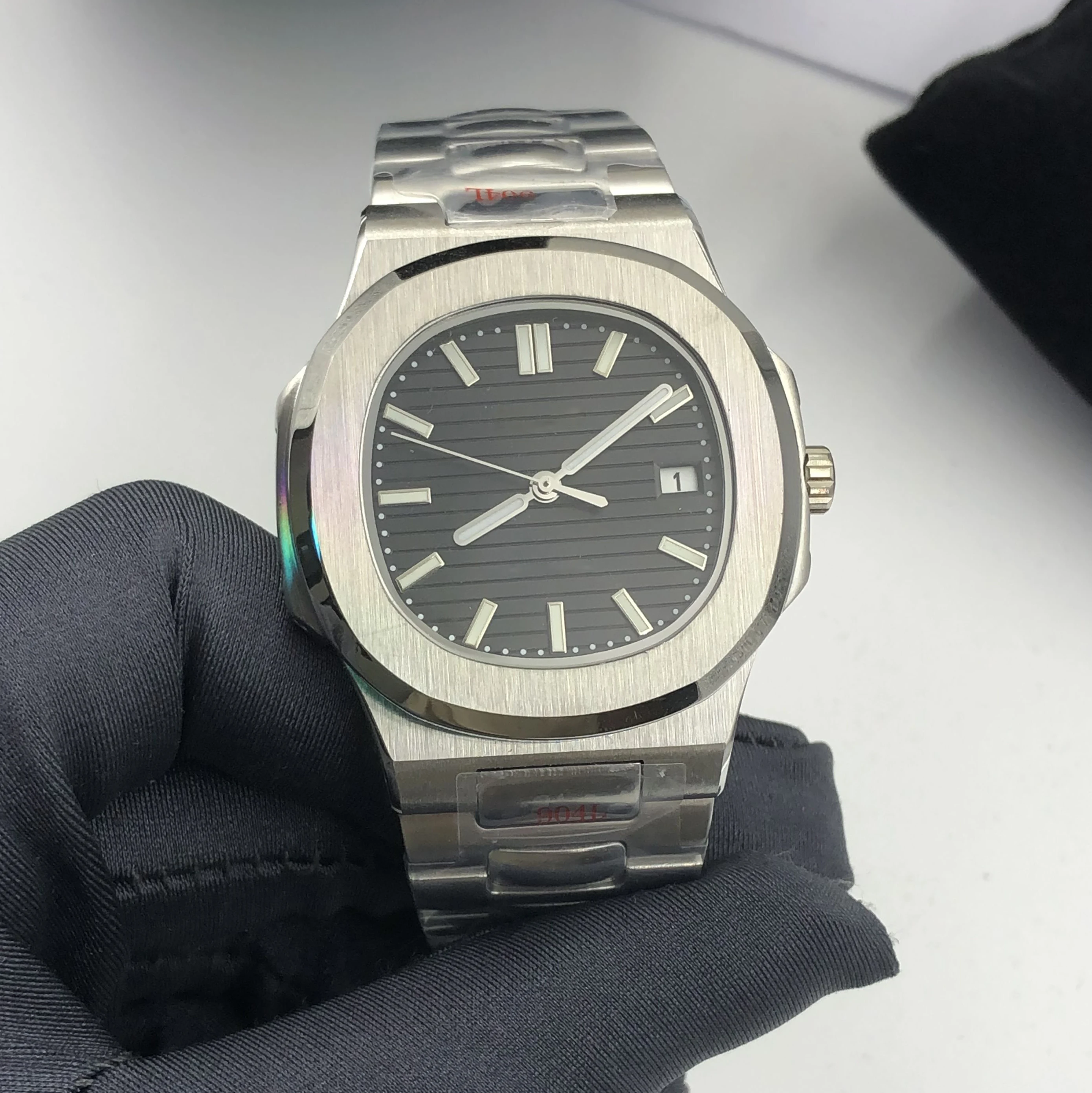 New Luxury Men's Stainless Steel Square Quartz Watch Waterproof ...