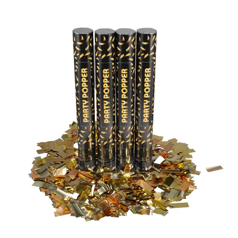 Wholesale Custom Party Popper Metallic Wedding Gold Confetti Cannon ...