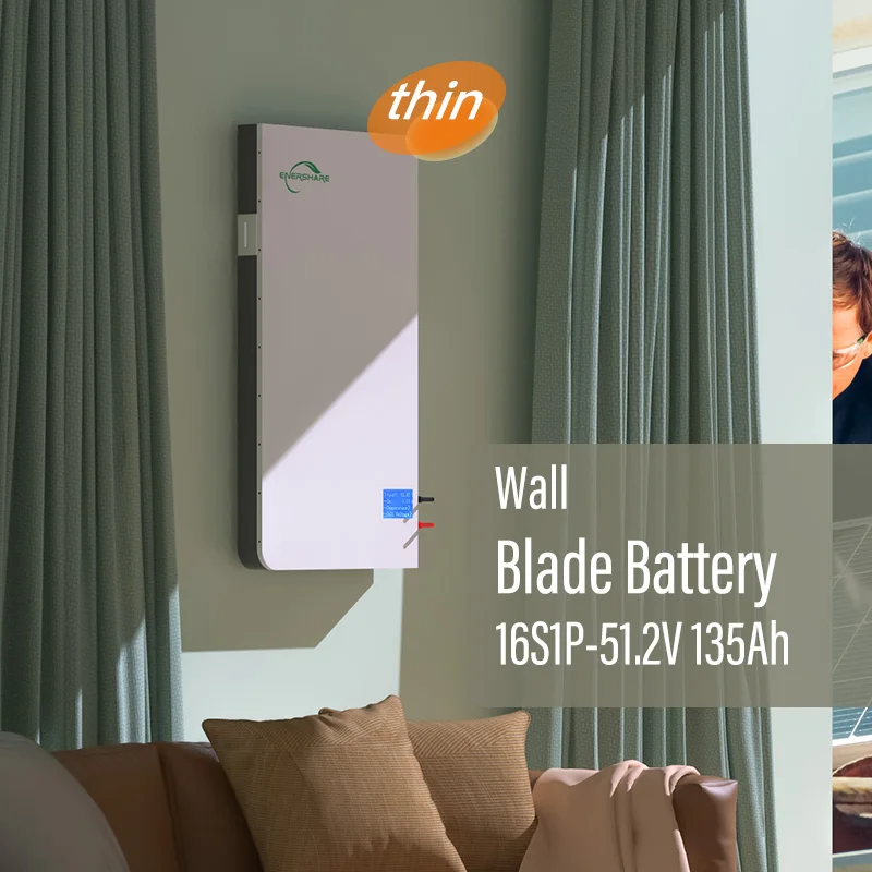 Customised 48v 51.2v 138ah 7kwh Wall-mounted Lifepo4 Byd Blade Battery ...