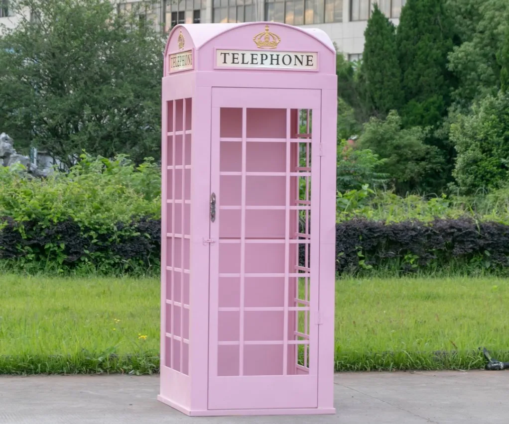 Retro European Street Telephone Booth Model Vintage England Phone ...