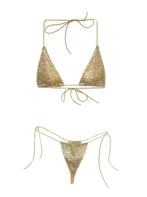 Ywssh Bathing Suit Bikini Set Diamond Bikini Bling Stones Rhinestone ...