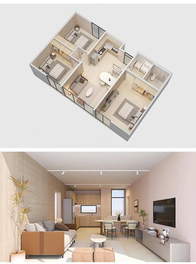 Luxury Tiny Precast Villa - Fast Construction & Earthquake Resistant