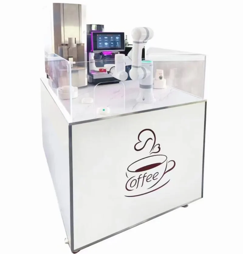 Unmanned Automatic Coffee Robot Arm Cobot Coffe Robot Machine Robotic ...