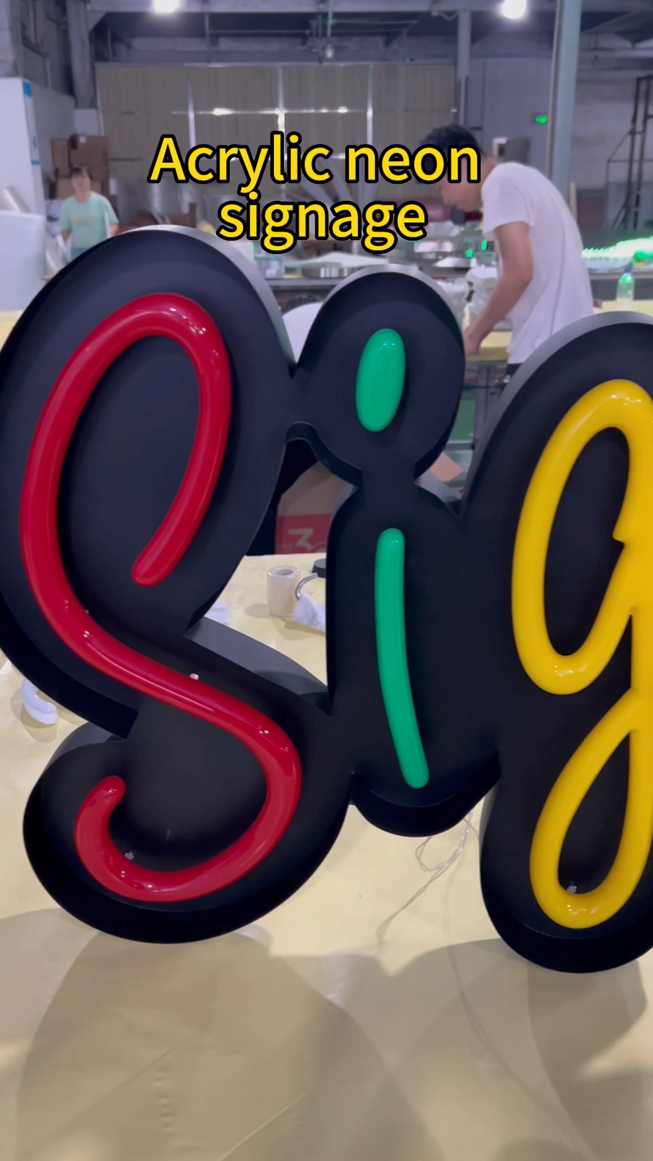 Customized Signage 360 Acrylic Neon Letter Business Sign Color Custom ...