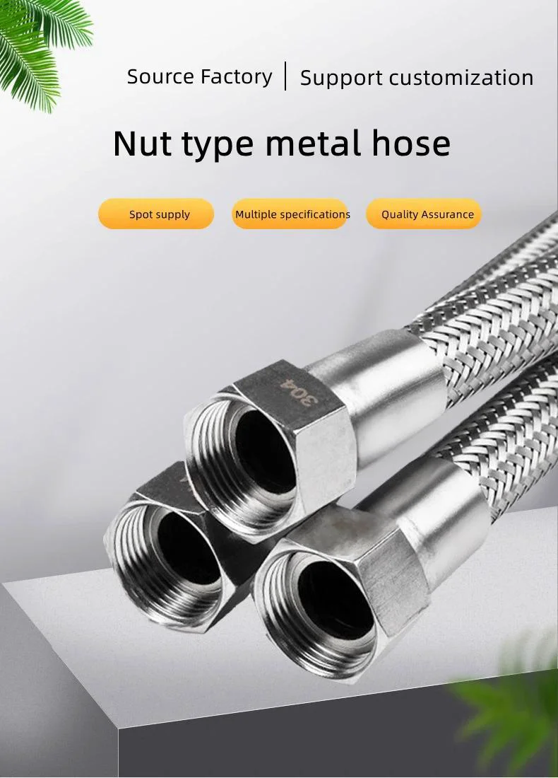 Ss Flexible Woven Metal Hose Industrial Stainless Steel Corrugated ...