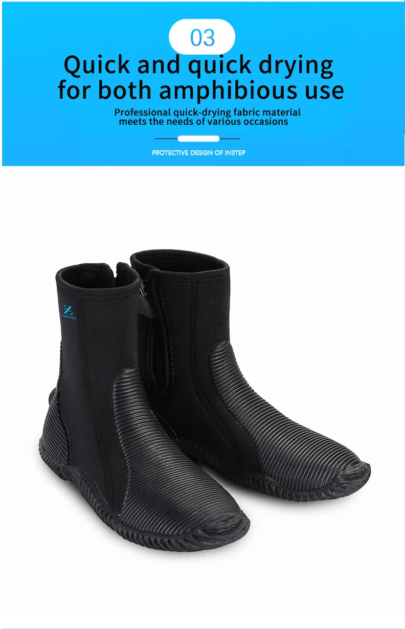 Sinodiving Anti-slip Diving Boot Paddling Waterproof Shoes for Men and ...
