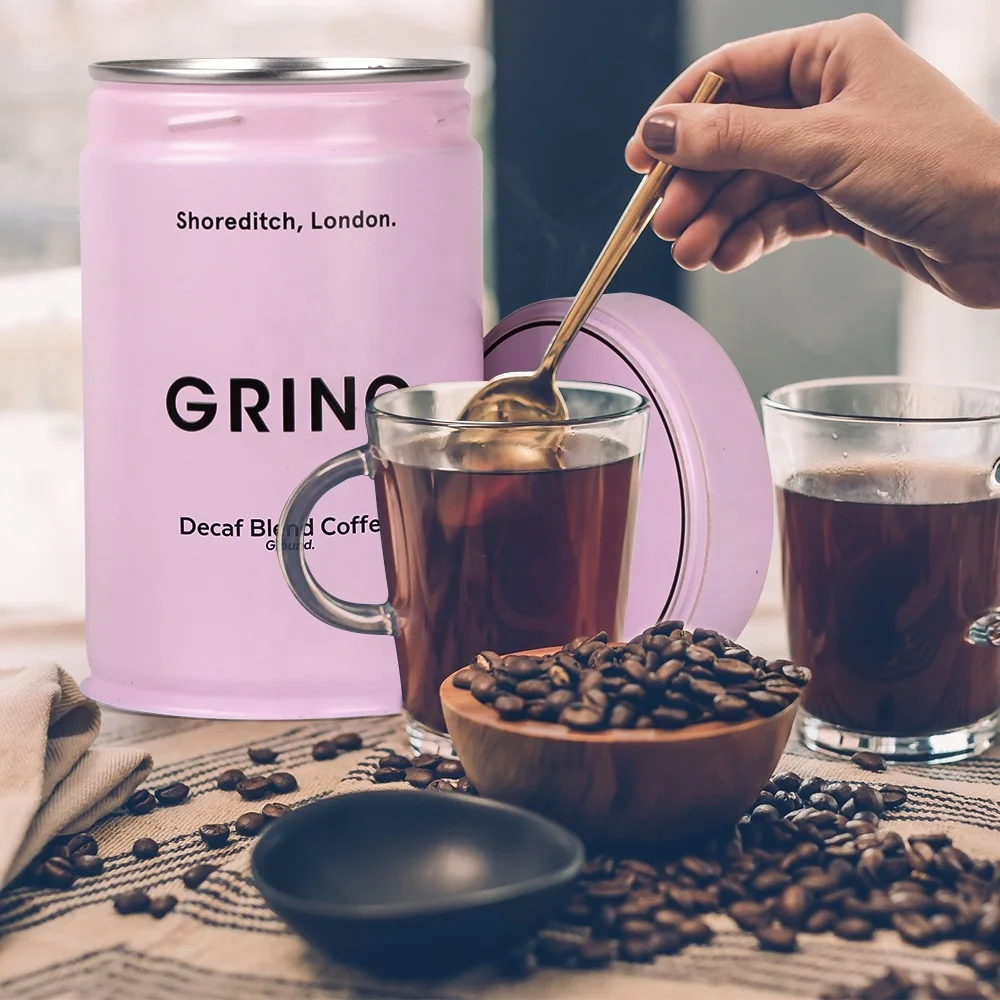 Custom Round Airtight Coffee Can Food Grade Seal Powder Capsule Tin ...