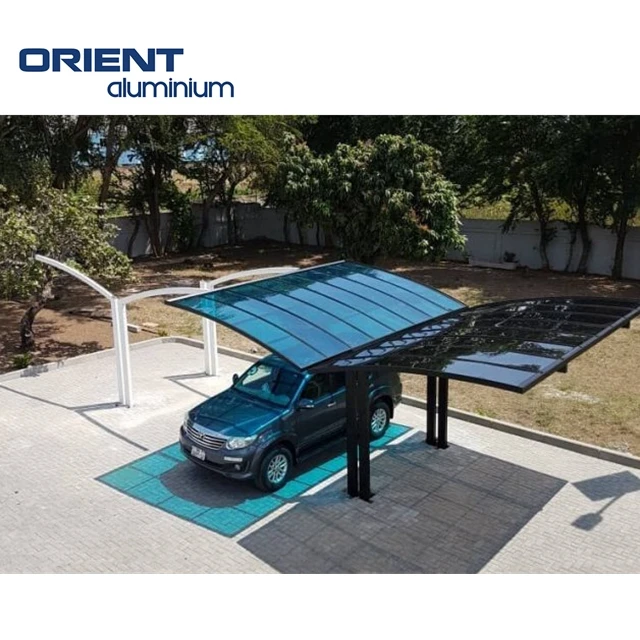 Strong free standing carport with poly carbonate rainproof double ...