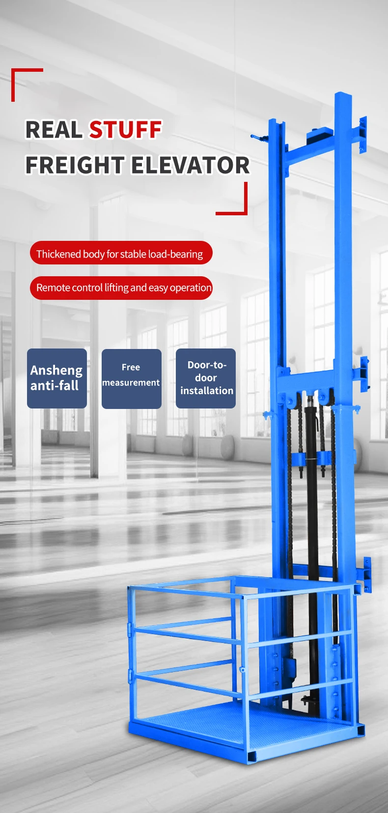 Portable Outdoor Electric Hydraulic Lifting Hoist for Warehouse Use