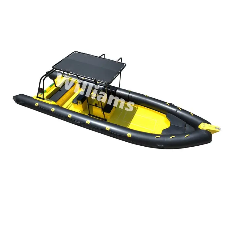 8.6m Rib Boat Hypalon Rigid Luxury Super Yachts With Outboard Motor And ...