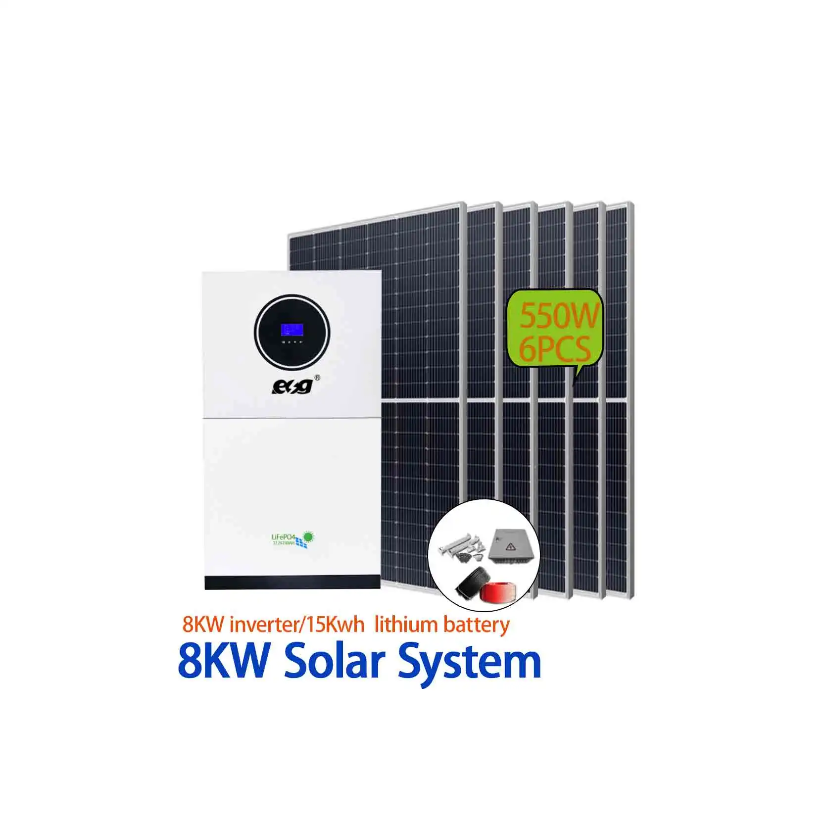 ESG Power Stack System 5kW 10kW Integrated Hybrid Solar Inverter and ...