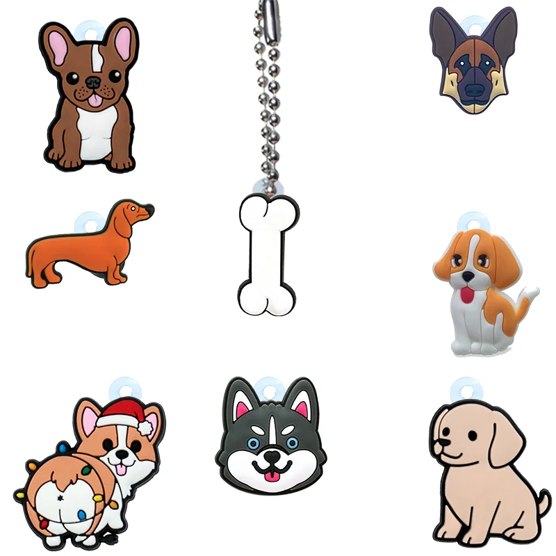 Pvc 2D Keychains Anime Cartoon Figure Key Ring Dog Key Holder Fit Men ...