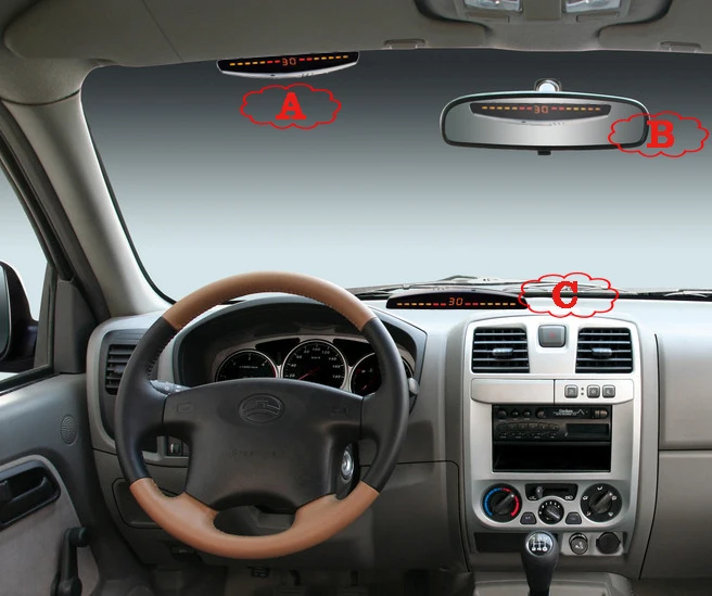 Universal Car Parking Sensor with Buzzer - IP68 Waterproof