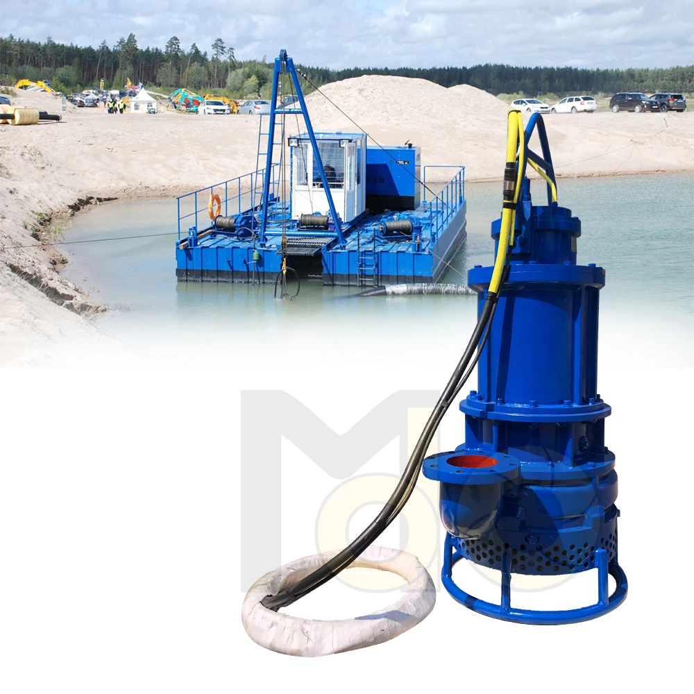 vertical mud slurry mining submersible dredge pump with cutter head ...