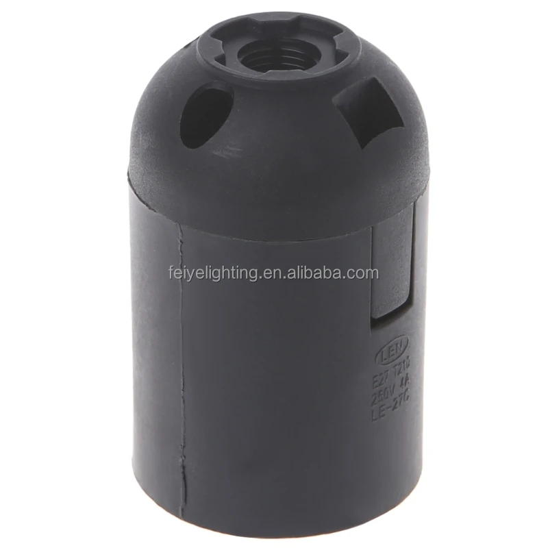 Full Screw Plastic Lamp Socket E27 Edison Style Bulb Holder
