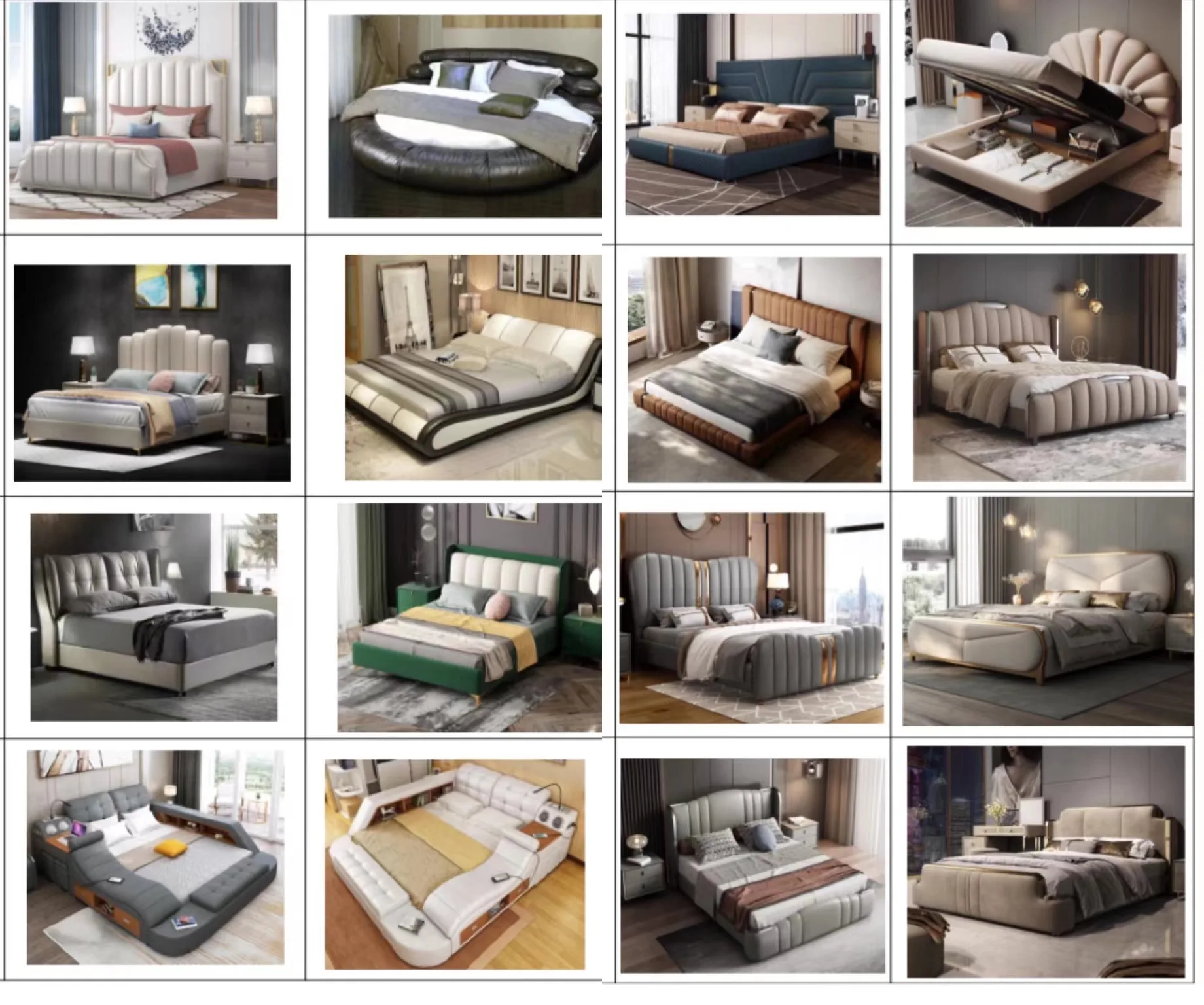 Modern Luxury Home Bedroom Furniture Sets Murphy Wall Bed Sample King ...