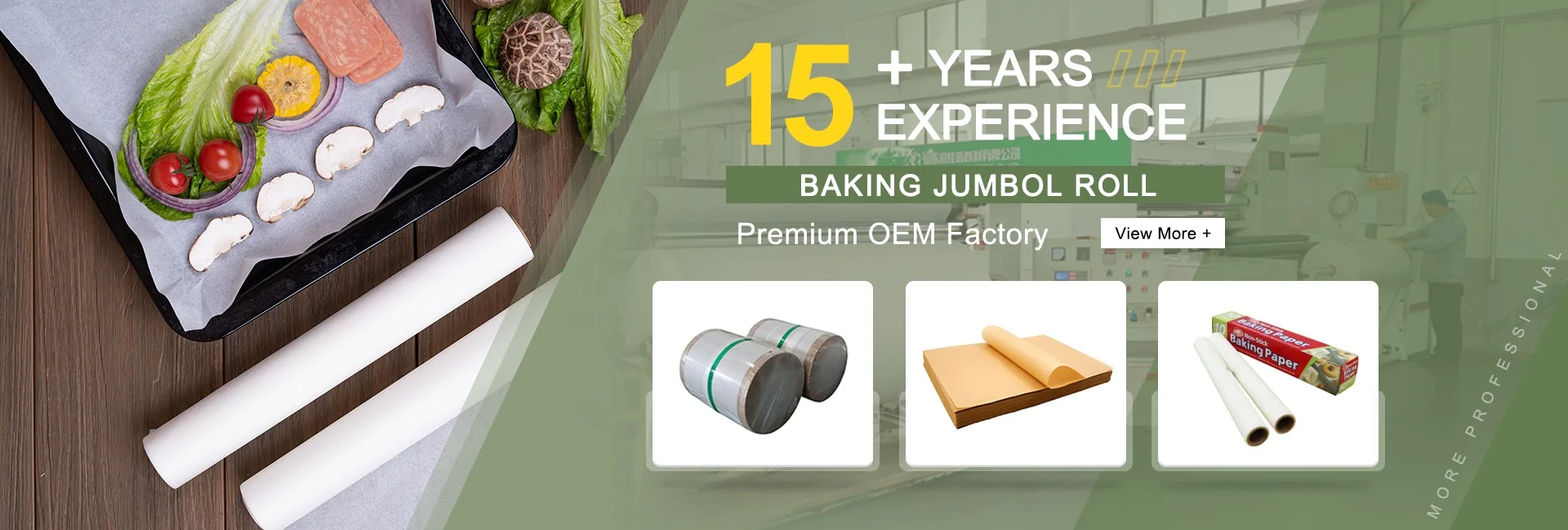 Runjia Silicone Jumbo Roll Parchment Baking Paper - 3500M to 14000M