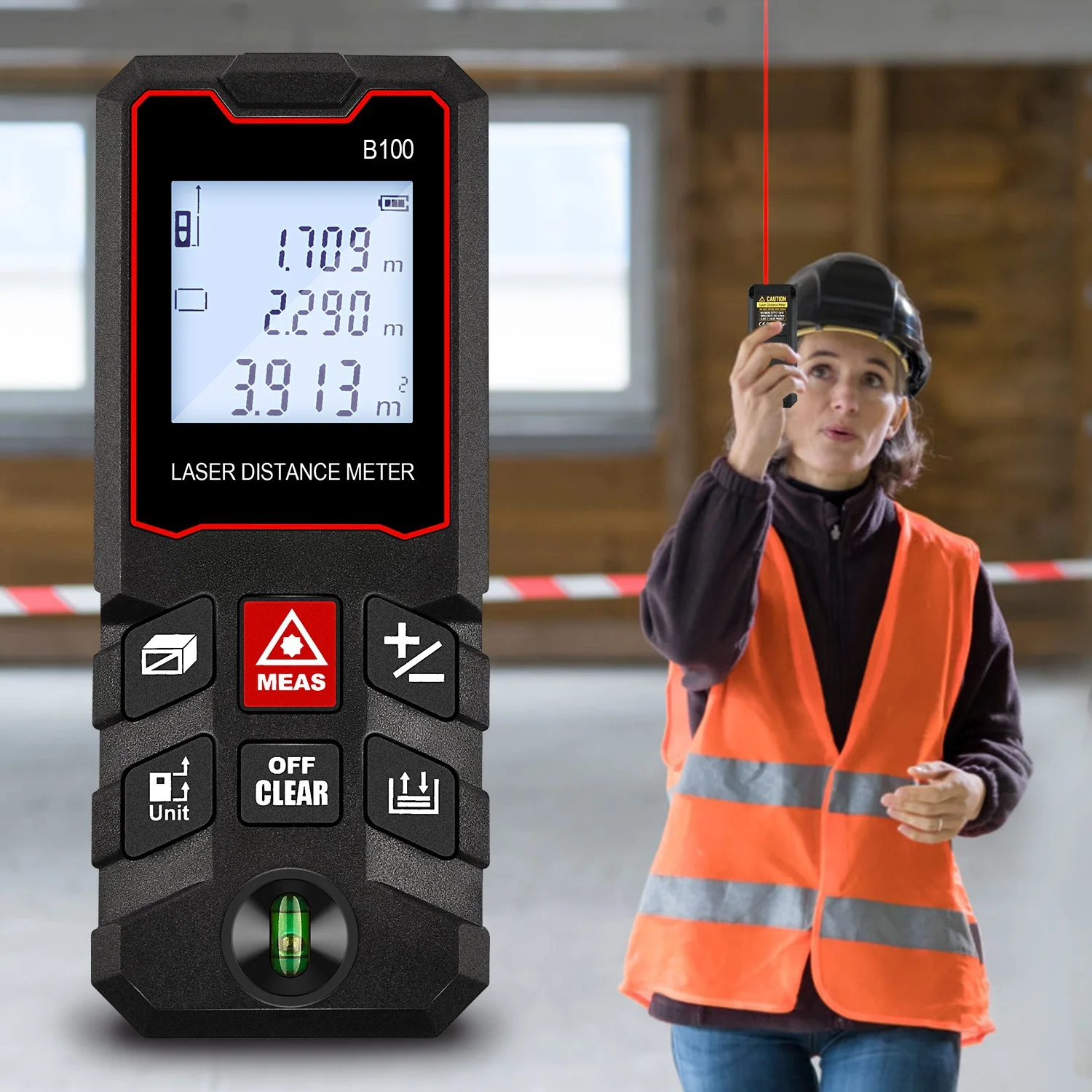 Goxawee Digital Laser Measure W/ Digital Angle,Electronic Level Control ...