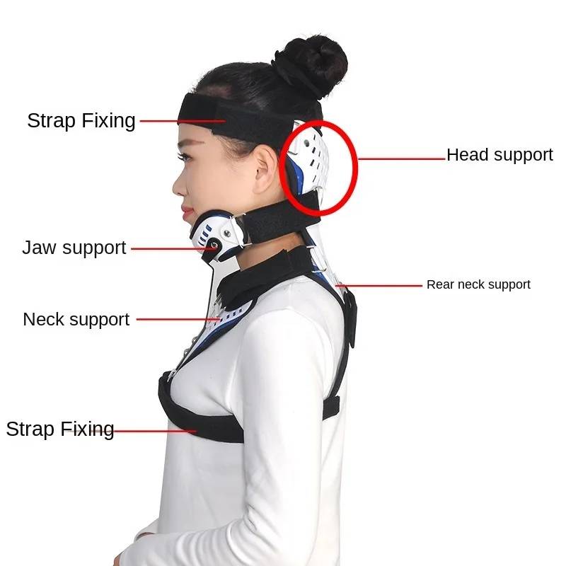Adjustable Medical Cervical Thoracic Orthosis Head Neck Orthosis ...