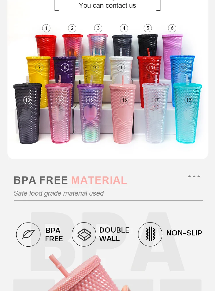 Studded Tumblers - Reusable Plastic Cups in Bulk