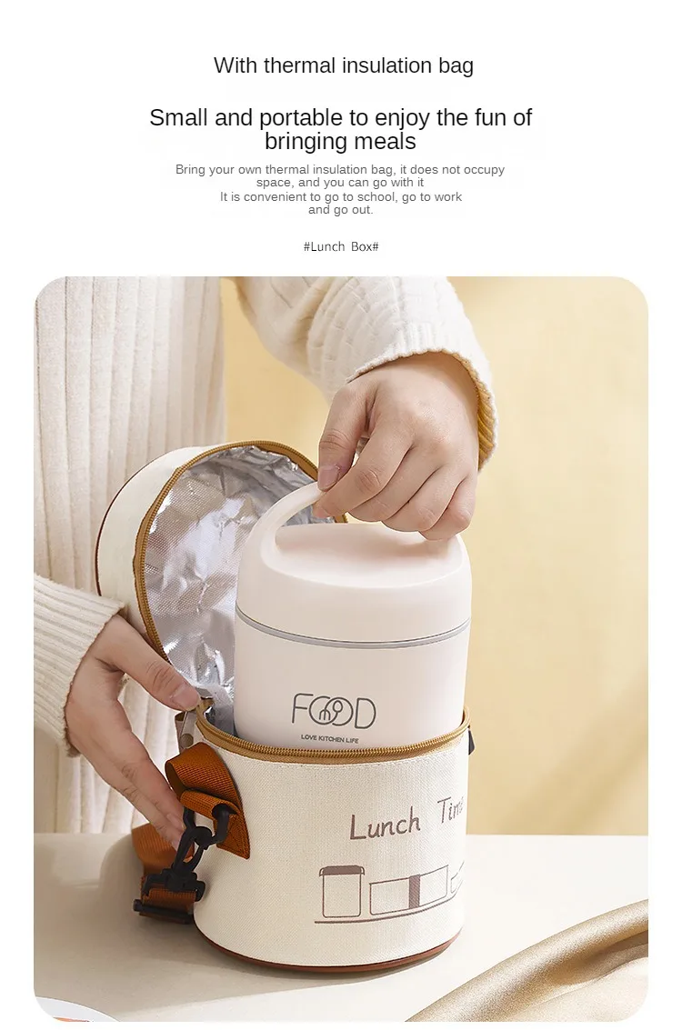 New Large Custom Food Flask Warmer Insulated Vacuum School Thermal ...