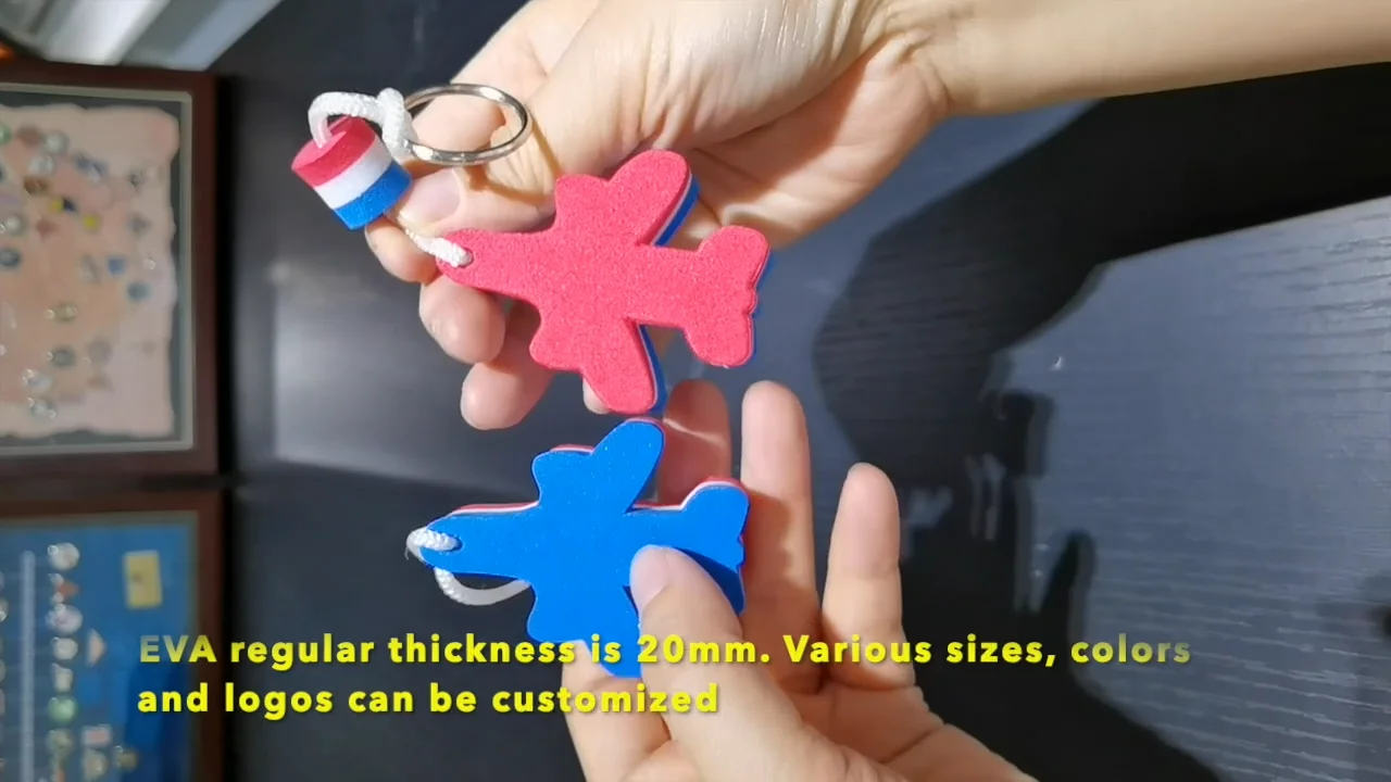 New Products Keyring Wholesale Cheap 3d Eva Foam Floatable Plastic ...