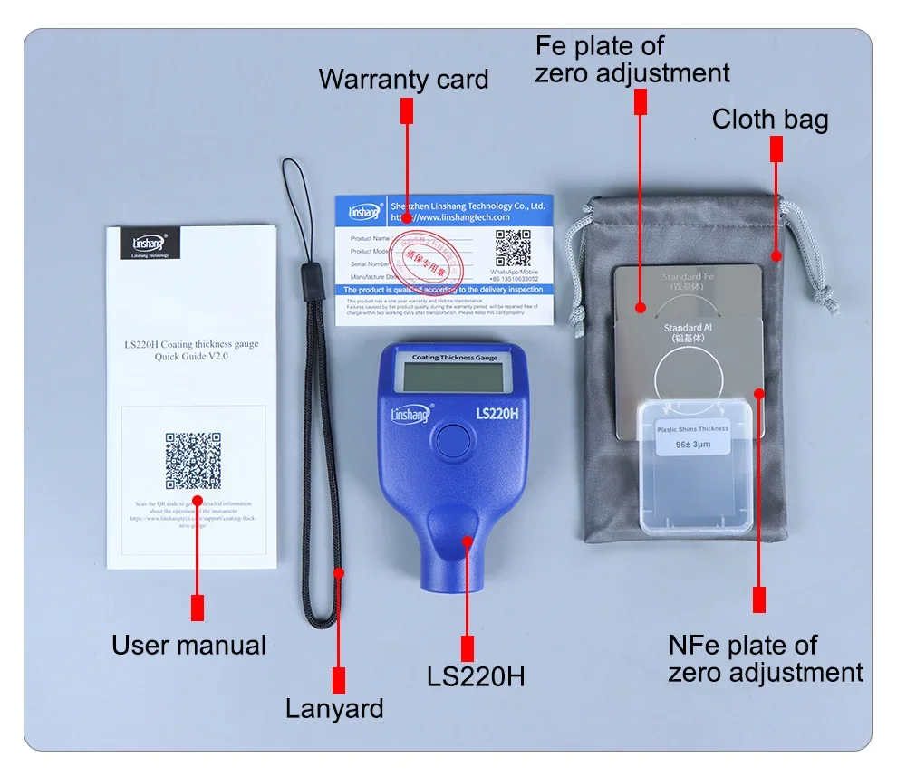 Customized LS220H Digital Integral DFT Gauge for Paint Coating ...