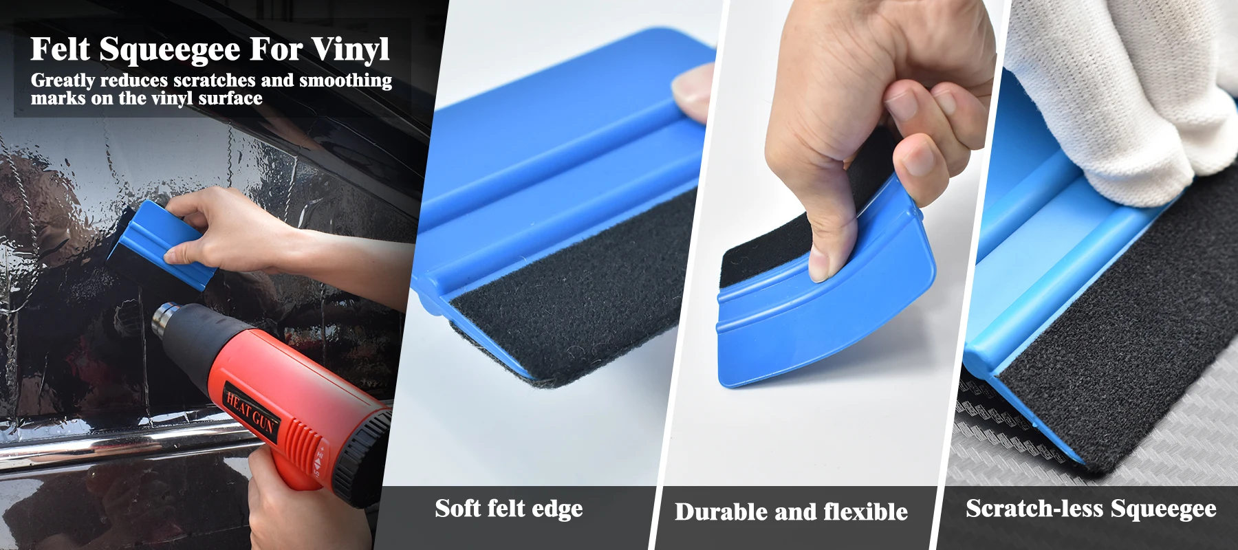 Custom Blue Black Red Squeegee for Car Vinyl Film Wrapping