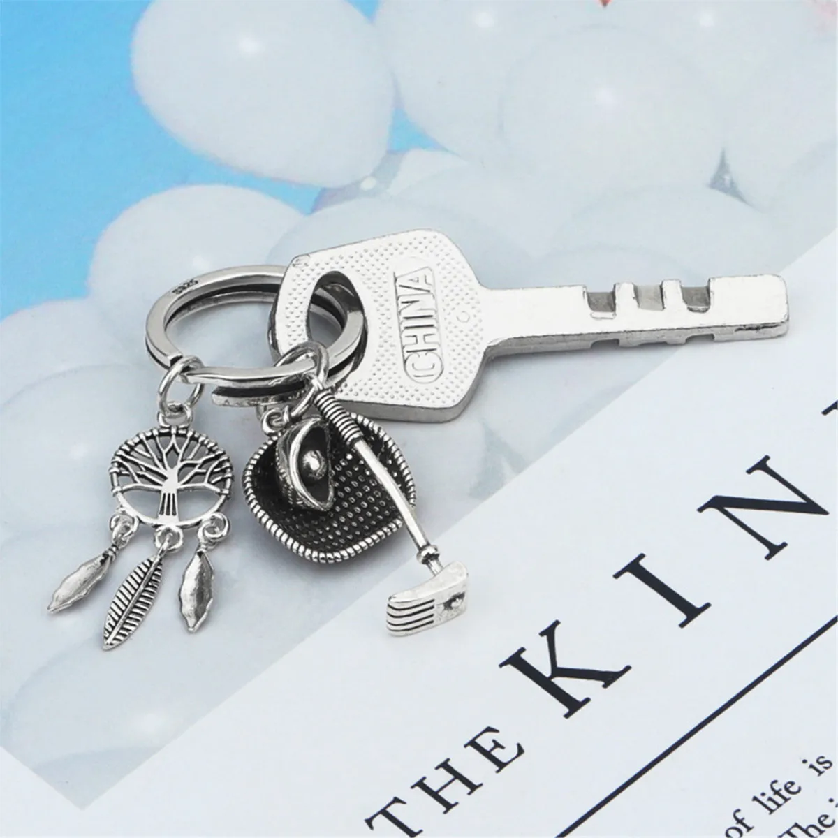 925 Sterling Silver Split Key Ring Clasp For Keychain Diameter 20mm ...