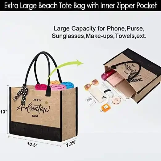 Shop Custom Logo Factory Bags - Fashionable Jute Totes