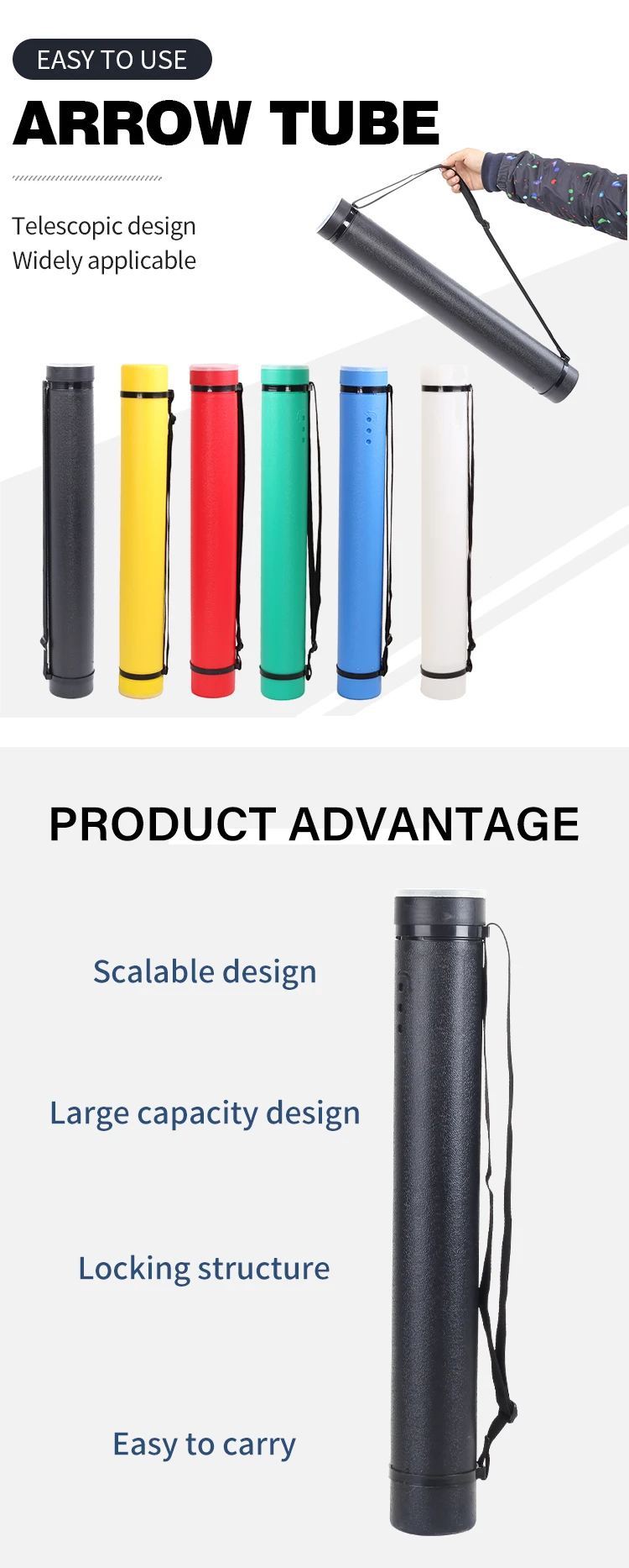 Protective Arrow Storage - Adjustable Bow Backpack Strap