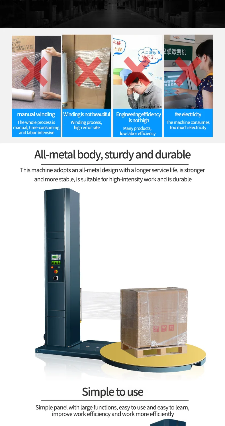 Carton Container Packing Box Wrapping Machine Pneumatic Box Press ...