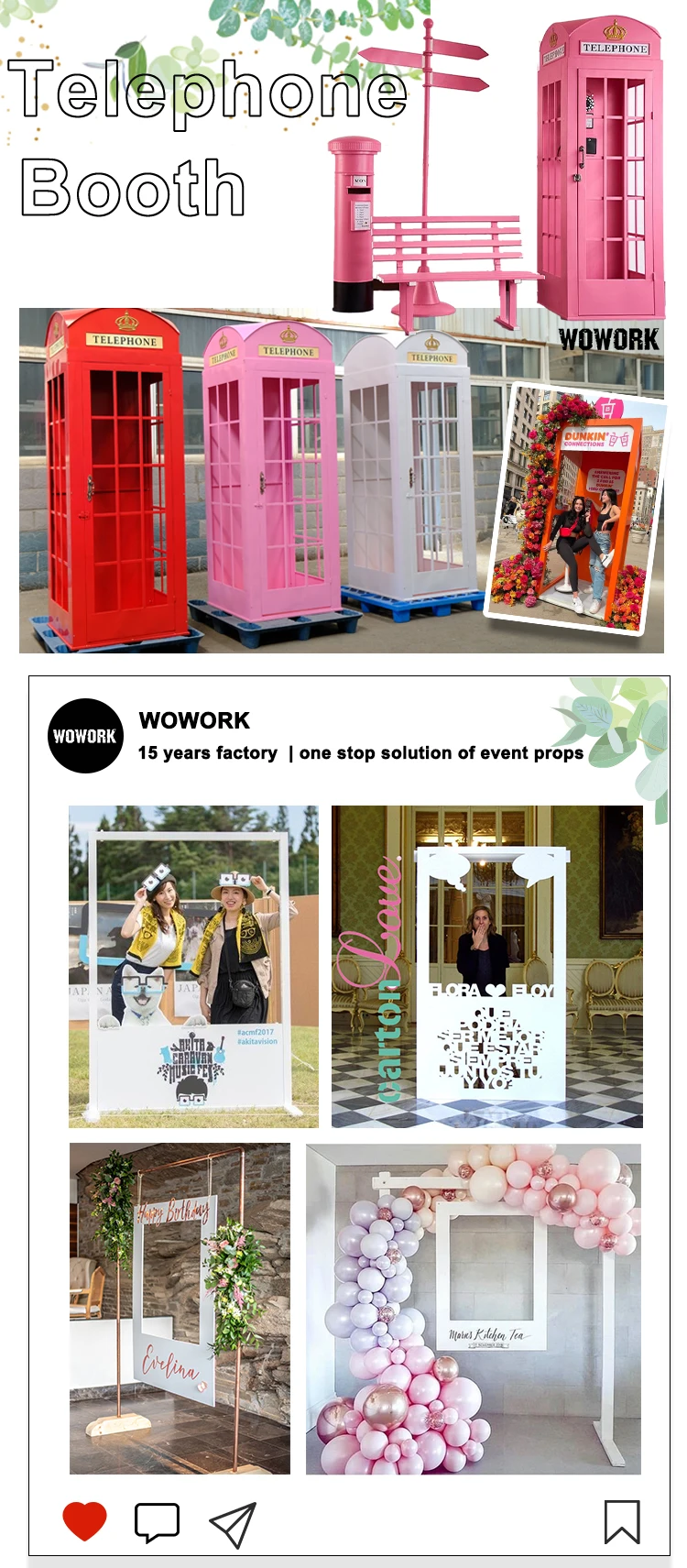 Wowork Wholesale Acrylic Box Magazine Photo Booth Illustration Light ...