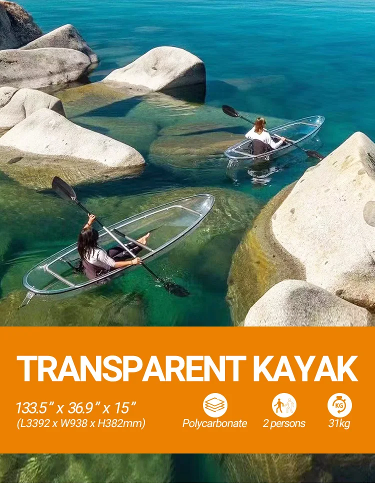 Clear Ship Clear Crystal Kayak See Bottom Canoe Glass Bottom Rowing ...