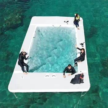 Durable Drop Stitch Portable Floating Ocean Sea Swimming Yacht Pool ...