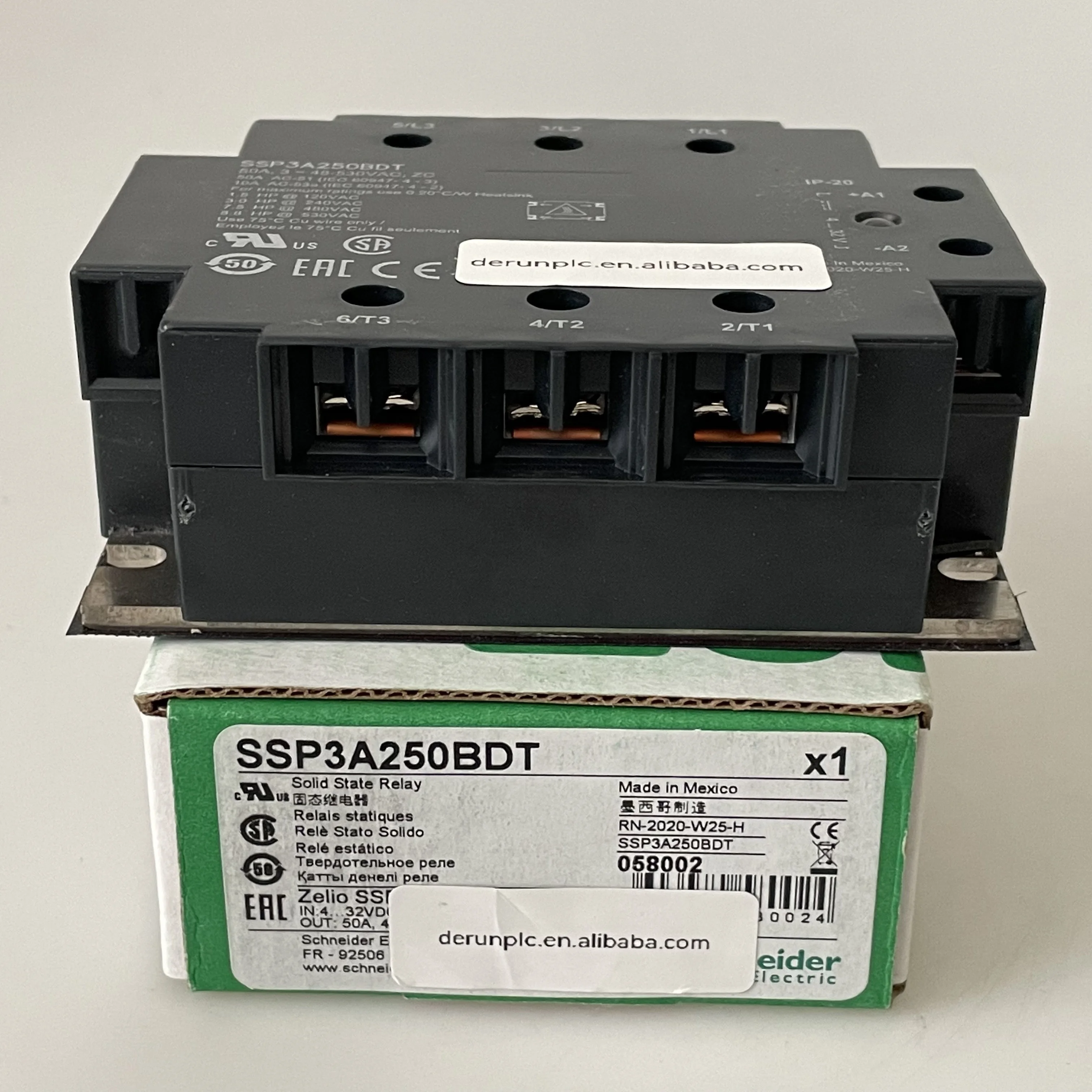 Ssp1a490bdt Three-phase Solid-state Relay 530vac 50a Input 4v... 32vdc ...