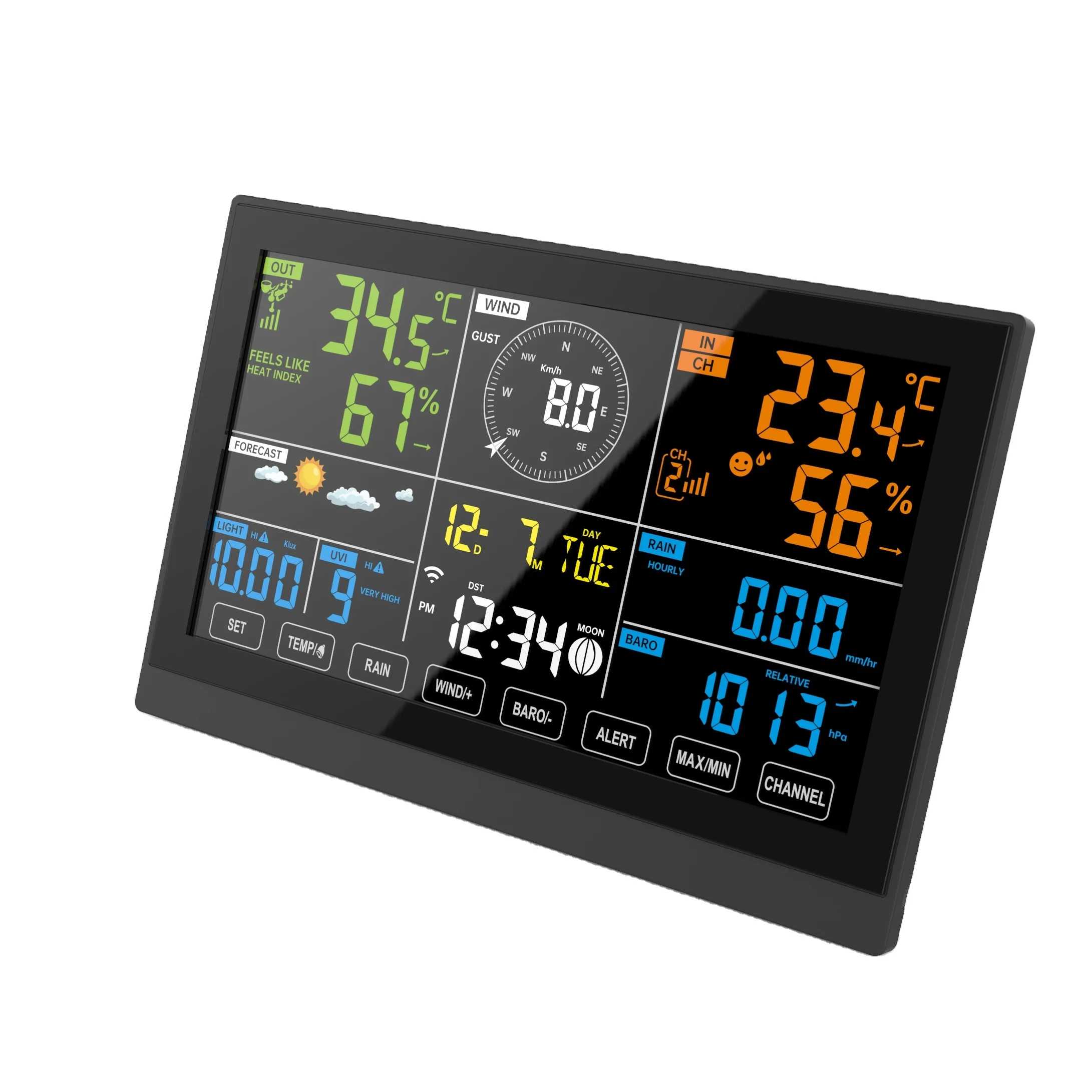 Youtong 7 in 1 Weather Station - Accurate Outdoor Forecast