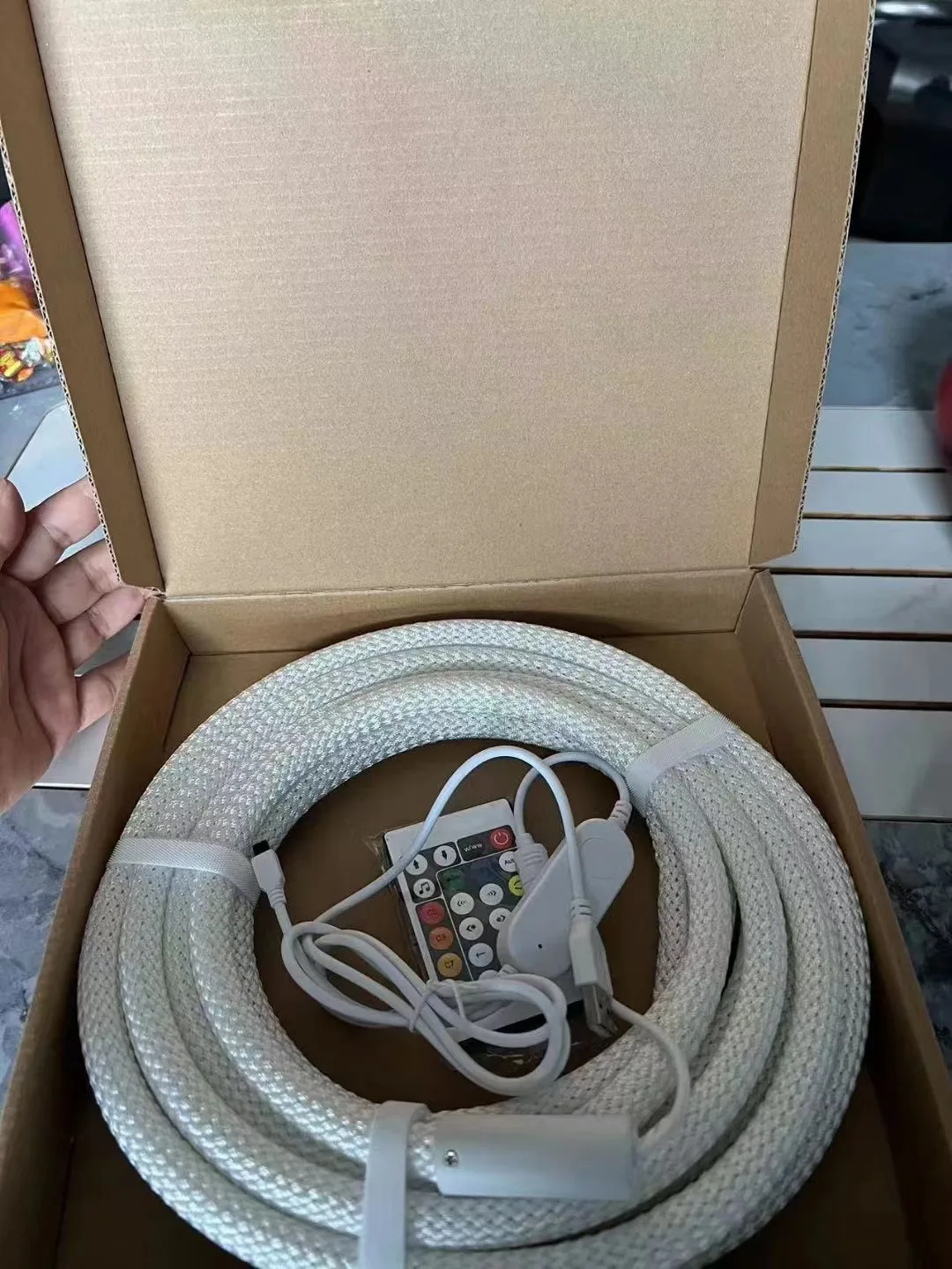 360 Degree Circular Led Neon Strip Light White Color Rope Flexible ...