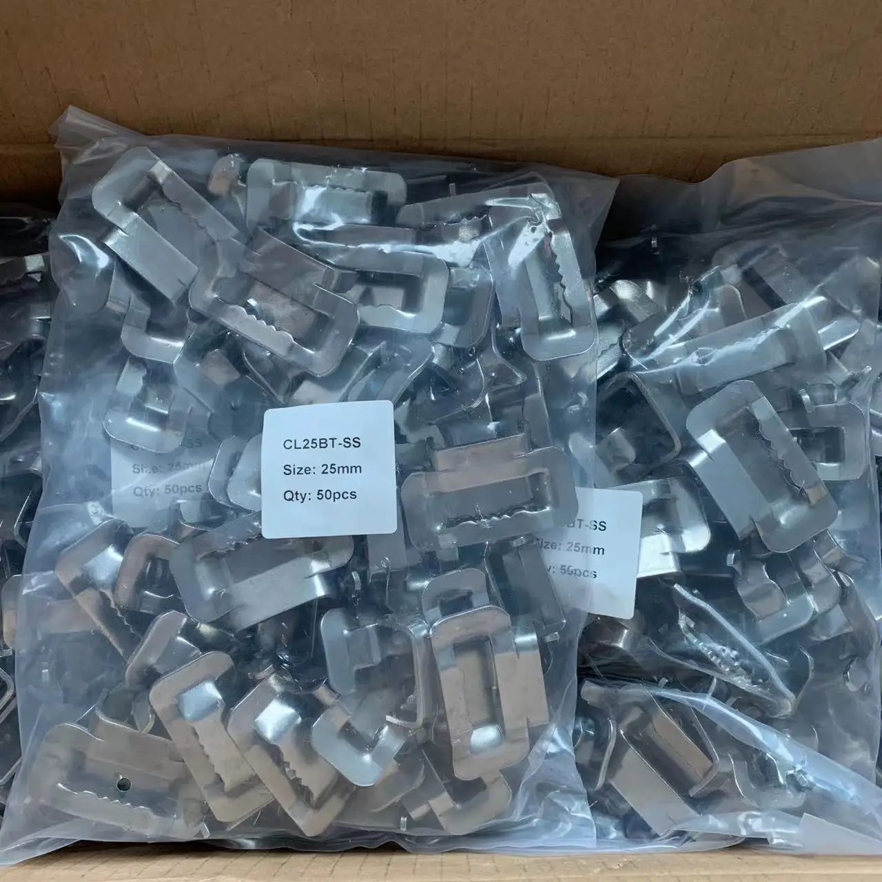 316 304 201 202 Stainless Steel Ear Lock Buckle For Banding Strap - Buy ...