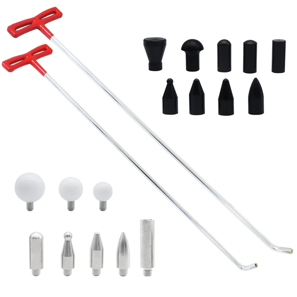 19-piece Set Ai Pdr Car Dent Repair Tool Repair Rod Crowbar Traceless ...