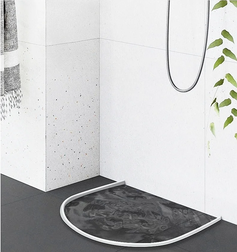 T Type Silicone Rubber Water Retaining Strip Bathroom Water Retaining ...