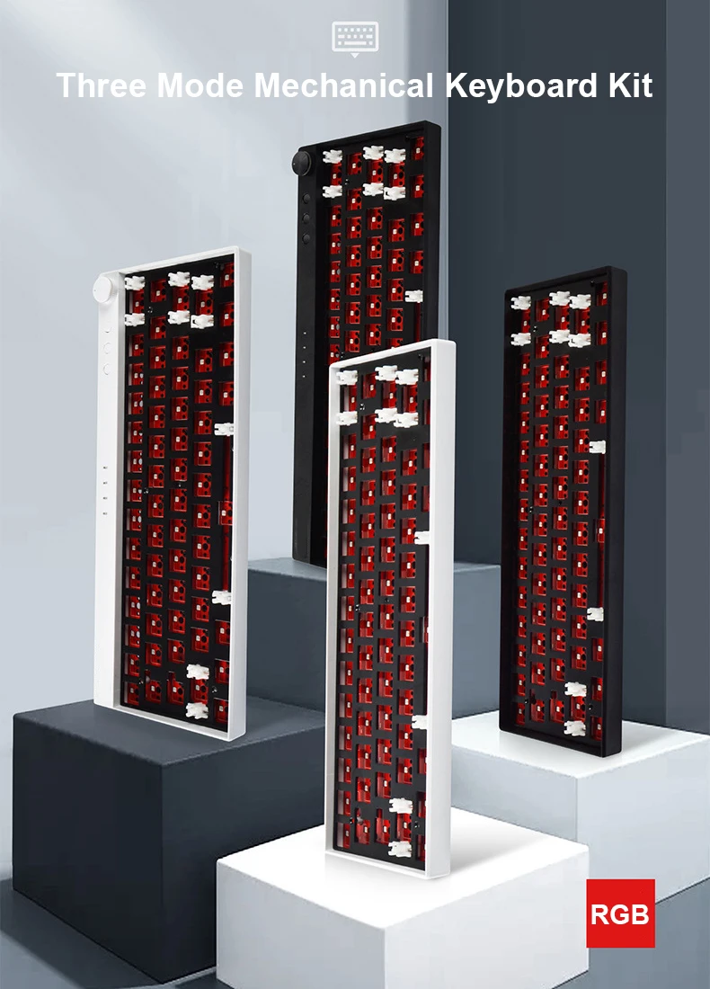 Royal Kludge Keyboard 60 Percent Kit Rgb 61 Keys Kit Pcb Gaming Clavier ...