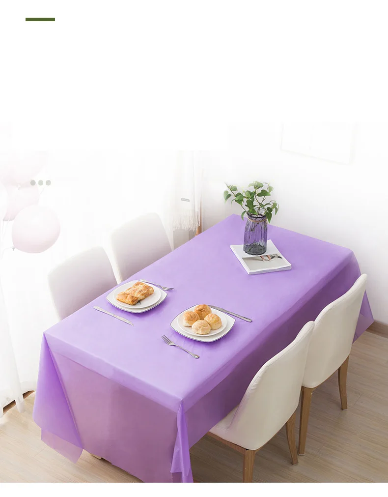 PEVA Disposable Tablecloths - Perfect for Parties & Events
