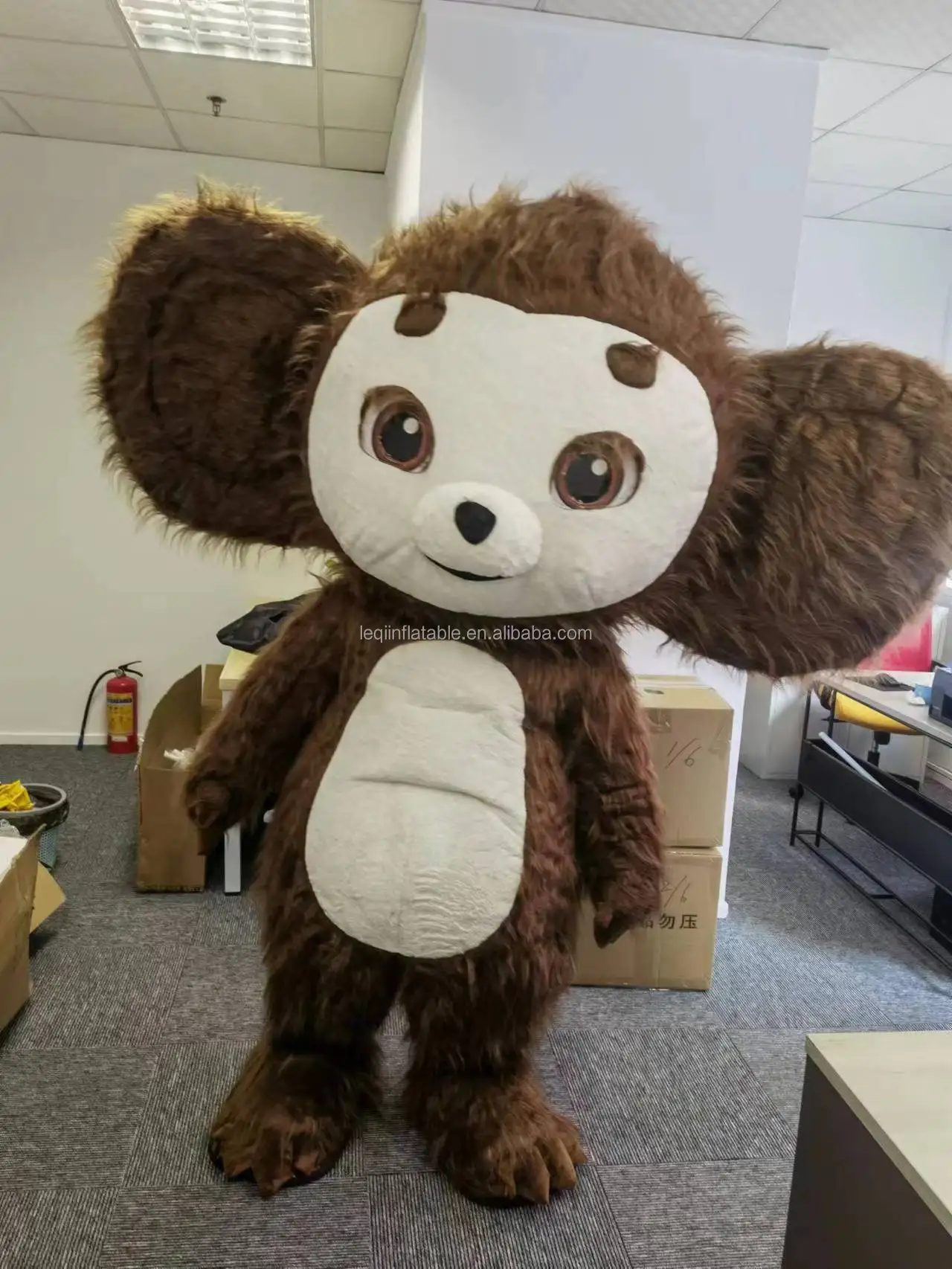 Funny Moving Inflatable Cheburashka Monkey Mascot Costume