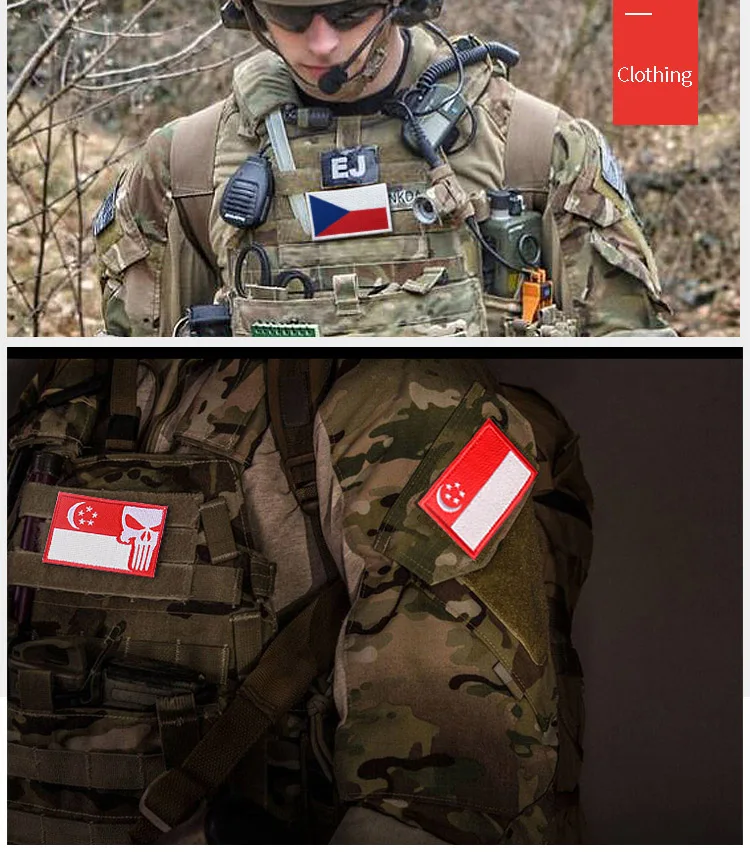 Asia All Country Embroidery Flag Patch Hook And Loop Tag Armband Logo ...